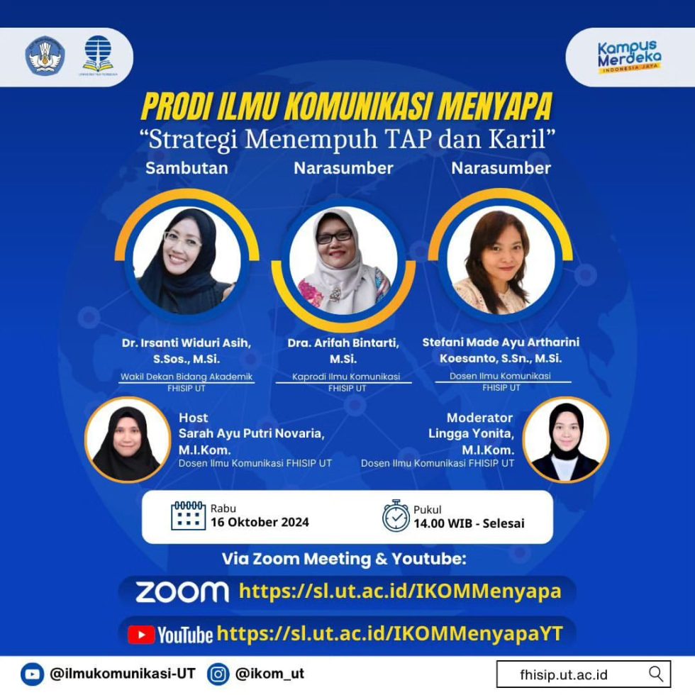 Sapa Prodi Ilmu Komunikasi Strategi Menempuh Tap Dan Karil Rabu 16