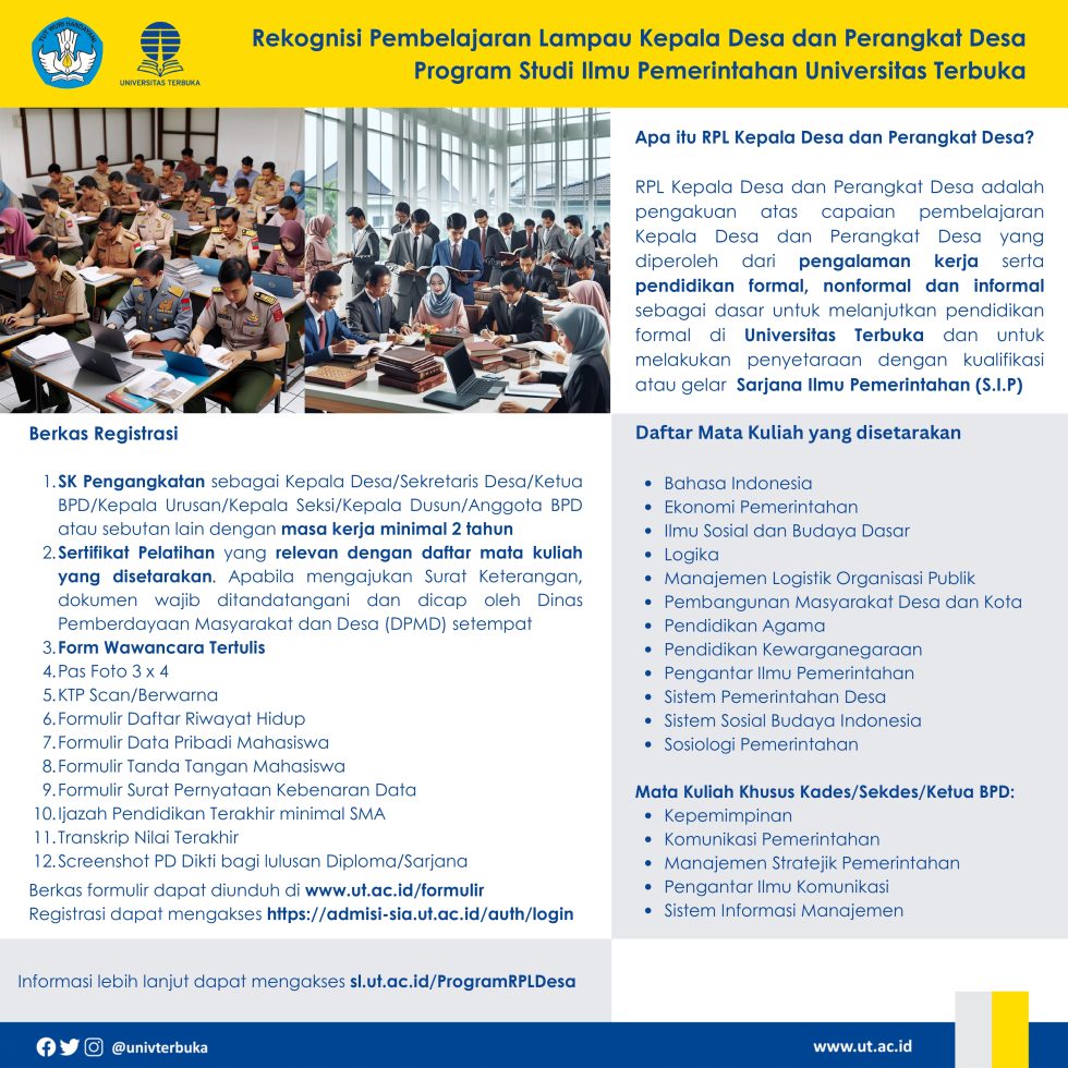 PROGRAM STUDI S1 ILMU PEMERINTAHAN - FHISIP UT