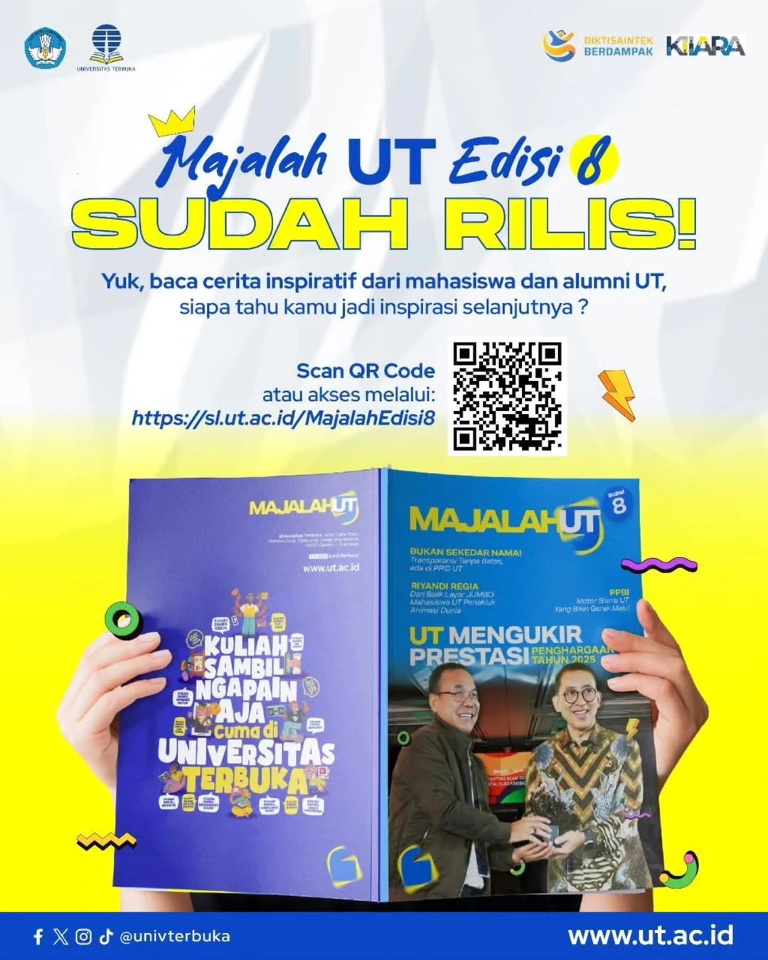 📖 Majalah UT Edisi 8 Cerita nyata. Inspiratif. Bikin kamu semangat lagi ...